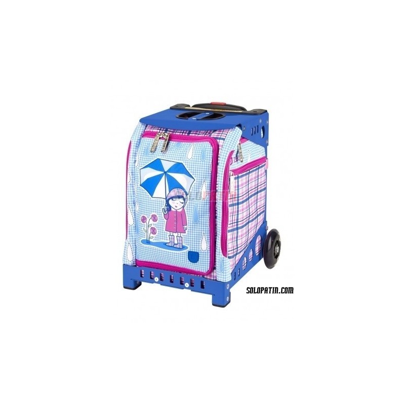 Zuca Mini Rainy Day/Blue Frame Flashing wheel set