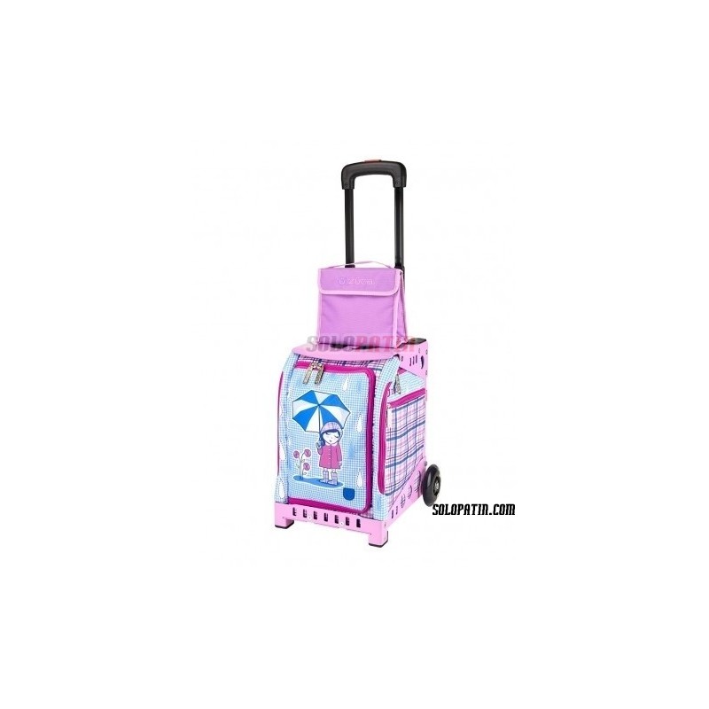 Zuca Mini Rainy Day/Blue Frame Flashing wheel set