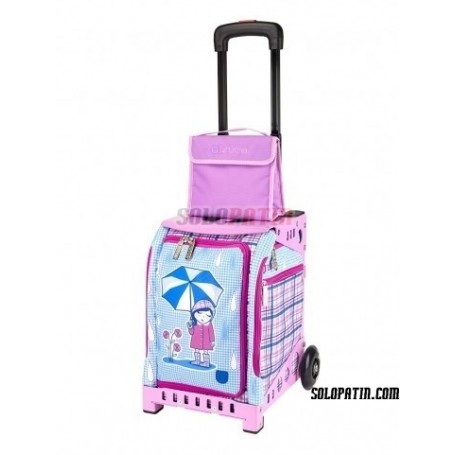 Zuca Mini Rainy Day/Blue Frame Flashing wheel set