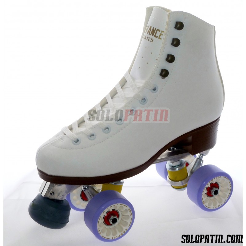 Pattini Pattinaggio Telai Alluminio Stivaletti ADVANCE Ruote KOMPLEX ANGEL