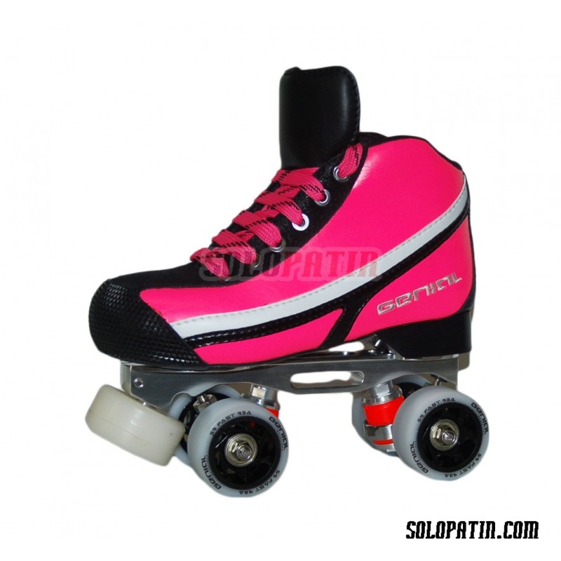 Pattini Hockey Genial MAX Nº 7 Rosa Fluor