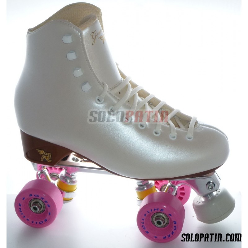 Patins Completos Patinagem Botas RISPORT GEMMA Patins BOIANI STAR RK Rodas ROLL-LINE BOXER